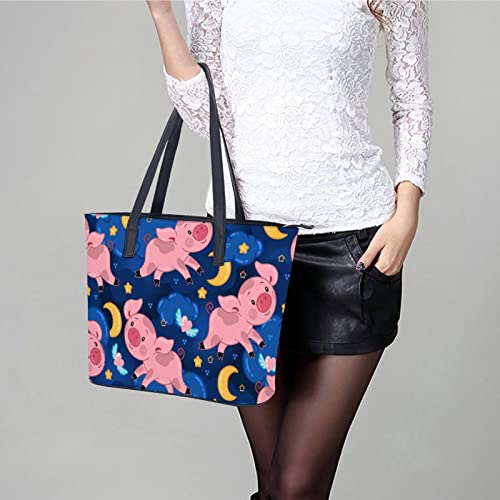 Womens Handbag Pigs Leather Tote Bag Top Handle Satchel Bags For Lady