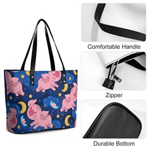 Womens Handbag Pigs Leather Tote Bag Top Handle Satchel Bags For Lady