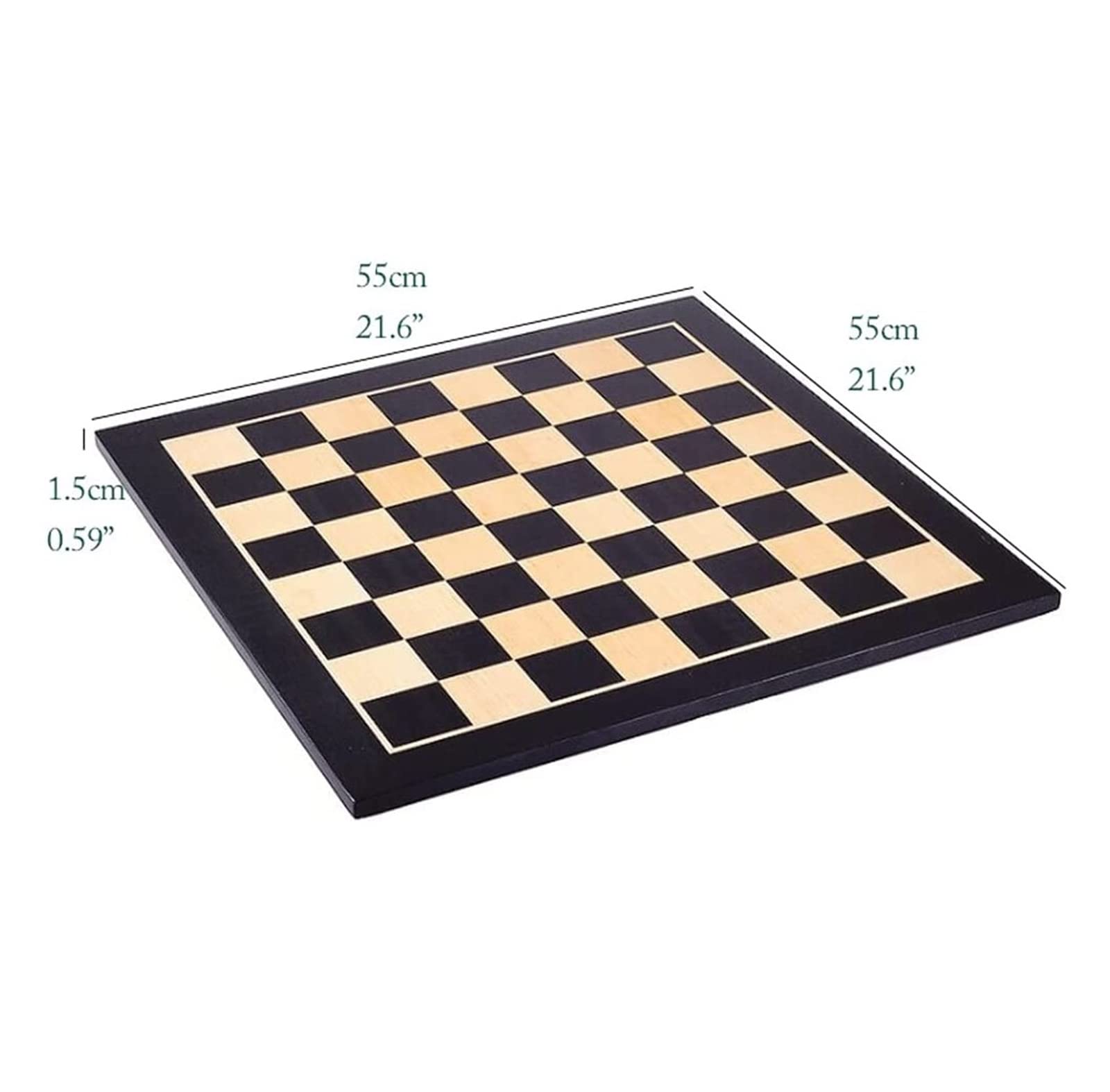 AQUETI Chess Set Chess Game Set Chess Board 21.6inch Wooden Chess Board，Chess Board Size Professional Tournament Chess Board Chess Table Chess Board Game