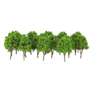 aagaza 3x 20 pieces miniature tree models train