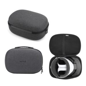 hard carrying case for playstation vr2 all-in-one vr gaming headset and touch controllers, portable travel cover storage bag for ps vr2 accessories ps-bf28