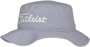 titleist breezer bucket golf hat grey/white one size fits most