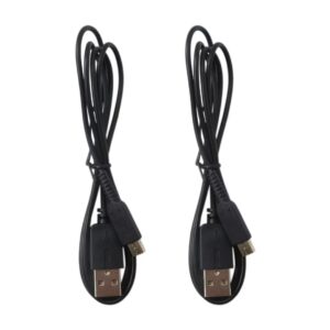 qblahip 2 pack performance usb power charger cable charging cord fits for nintendo 3ds dsi ndsi xl pada a126