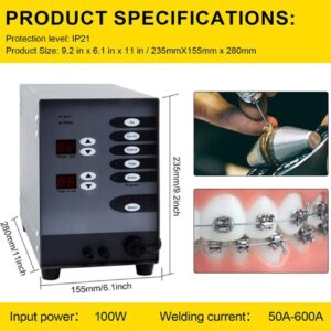 HUMNZR Permanent Jewelry Welder kit Spot Welding Machine100w Pulse Argon Arc Welding Machine for DIY Jewelry Repair Gold and Hardware Workpiece Welding Spot Welder Jewelry Welder Miller Welding,220V