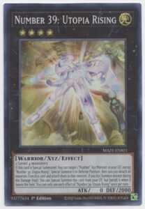 number 39: utopia rising - maze-en021 - super rare - 1st edition