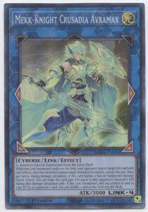 mekk-knight crusadia avramax - maze-en054 - super rare - 1st edition