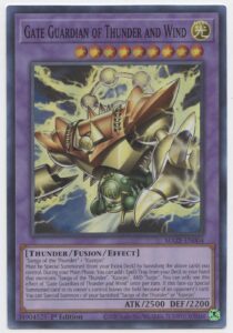 gate guardian of thunder and wind - maze-en004 - super rare - 1st edition