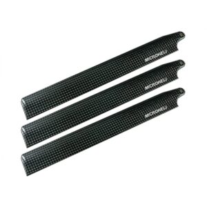 microheli carbon fiber triple main blades 185mm (for mh-i180001tbc series)