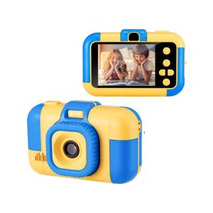 gienex kids selfie camera, christmas birthday gifts for boys age 3-9, hd digital video cameras for toddler, portable toy for 3 4 5 6 7 8 year old boy