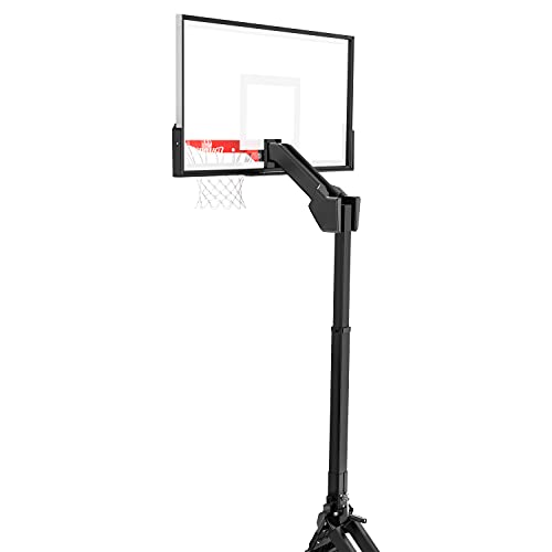 Spalding Momentous EZ Assembly 54" Clear View Acrylic Portable Basketball Hoop