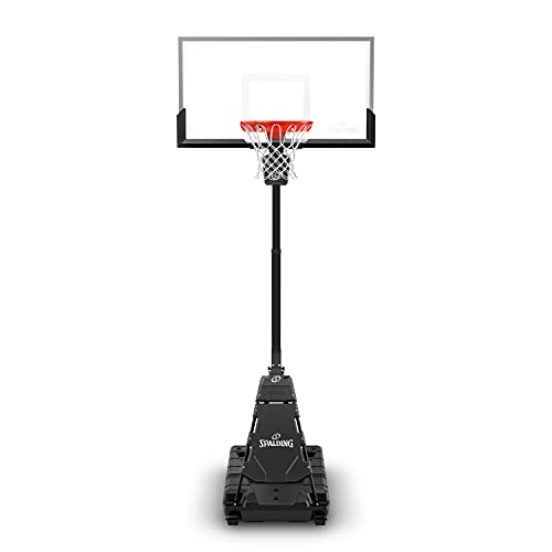 Spalding Momentous EZ Assembly 54" Clear View Acrylic Portable Basketball Hoop