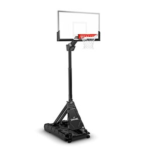 spalding momentous ez assembly 54" clear view acrylic portable basketball hoop