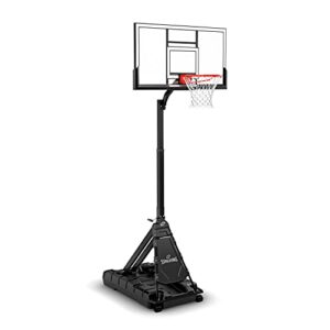 spalding momentous ez assembly 54" h-frame acrylic portable basketball hoop