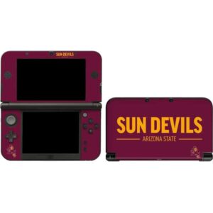 skinit decal gaming skin compatible with 3ds xl 2015 - officially licensed college sun devils arizona state design