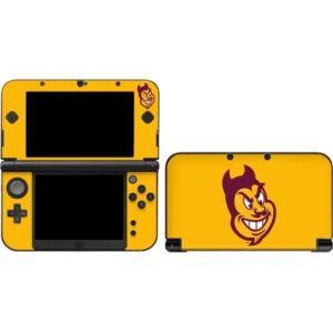 skinit decal gaming skin compatible with 3ds xl 2015 - officially licensed college asu sparky design