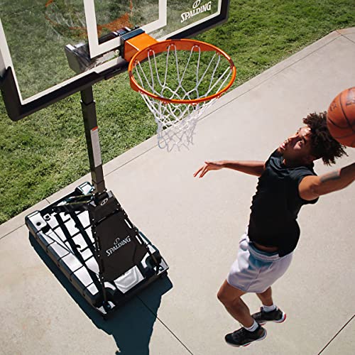 Spalding Momentous EZ Assembly 54" Clear View Acrylic Portable Basketball Hoop