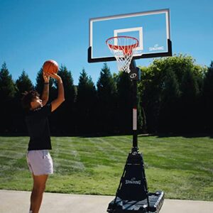 Spalding Momentous EZ Assembly 54" Clear View Acrylic Portable Basketball Hoop