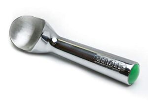 zeroll original ice cream scoop unique liquid filled heat conductive handle simple one piece aluminum design easy release made in usa, 2.5-ounce, silver