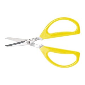 joyce chen original unlimited kitchen scissors all purpose kitchen shears with comfortable handles, yellow