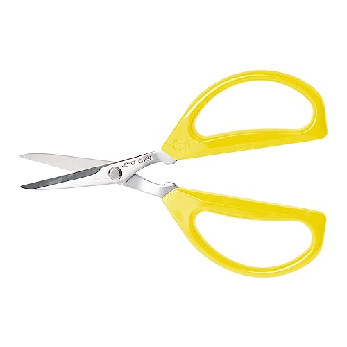 Joyce Chen Original Unlimited Kitchen Scissors All Purpose Kitchen Shears With Comfortable Handles, Yellow