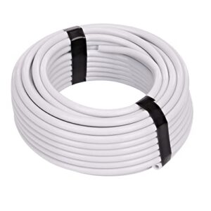 raindrip r255dt 1/4-inch drip irrigation supply tubing, 50 foot, , for drip irrigation, drip emitters, irrigation parts, systems, white polyethylene