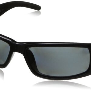 Hoven The One 13-0102 Polarized Rectangular Sunglasses,Black Gloss ,60 mm