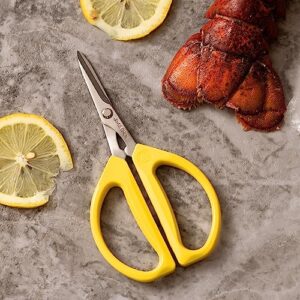 Joyce Chen Original Unlimited Kitchen Scissors All Purpose Kitchen Shears With Comfortable Handles, Yellow