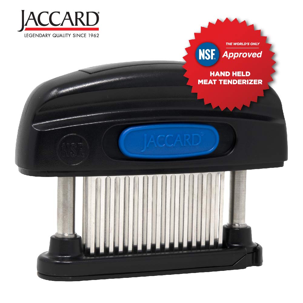 Jaccard 45-Blade Meat Tenderizer, Simply Better Meat Tenderizer, Stainless Steel Columns/ Removable Cartridge, NSF Approved, Black