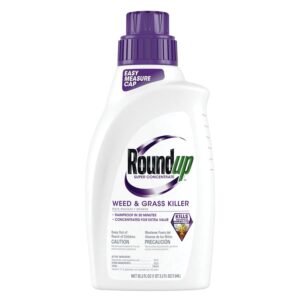 roundup super concentrate weed & grass killer - includes easy measure cap, 35.2 oz.