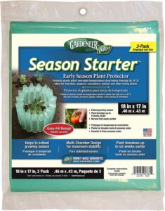 dalen gardeneer season starter – early season insulated plant protector – cold weather frost guard - easy fill shape for optimal planting - 18" x 17" – made in the usa