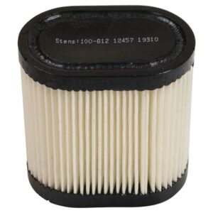 stens air filter 100-812 compatible with tecumseh lev100, lev115, lev120, lv195ea, ovrm65, ovrm105 and ovrm120 33331, 36905, 740083a