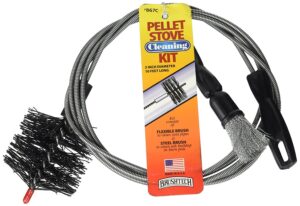 brushtech b67c pellet stove cleaning kit, black