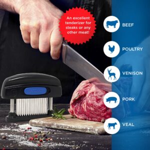 Jaccard 45-Blade Meat Tenderizer, Simply Better Meat Tenderizer, Stainless Steel Columns/ Removable Cartridge, NSF Approved, Black