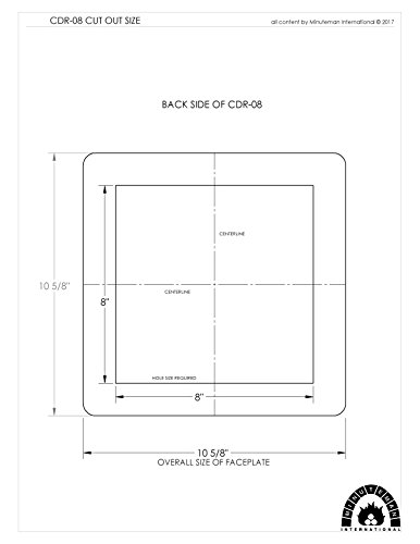 Minuteman International Cast Iron Clean-Out Door, 8 by 8-Inch,Black