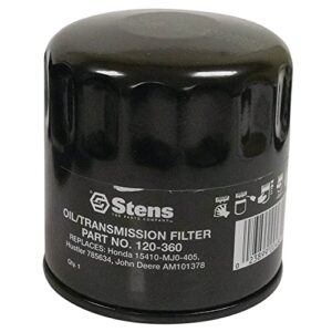 stens 120-360 oil filter compatible with/replacement for jacobsen ch11-ch25, cv11-cv22, m18-m20, mv16-mv20, k582 and sv730 with kohler engines 557759, 888921 lawn mowers