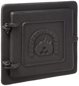 minuteman international cast iron clean-out door, 8 by 8-inch,black