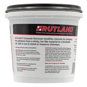 Rutland Creosote Remover, Fireplace, Wood Stove & Chimney Cleaner, 2 lb Tub