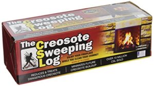 creosote sweeping log sl824-12 creosote log, 1-pack, brown