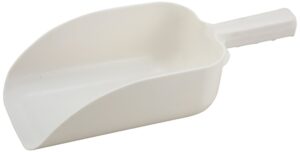 winco white utility plastic scoop, 64-ounce