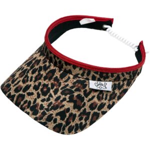 glove it women's visor (leopard)