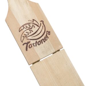 IMUSA USA J-100-5-5045 Traditional Jumbo Wood "Tostonera" Plantain Masher,Tan