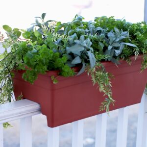 Green Deck Rail Planter