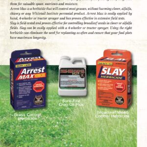 Whitetail Institute Slay Selective Broad-Leaf Weed Control Herbicide Specifically Developed for Deer Food Plots, 4 Ounces (1 acre)