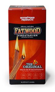 better wood products fatwood firestarter box, 1.5-pounds