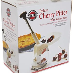 Norpro Deluxe Cherry Pitter Automatic Feed Tray, 1.75in/4.5cm, As Shown