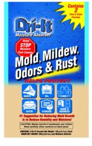 dri-it ma-2-125-a moisture absorber with disposable peel and stick backing in a twin-pack , blue