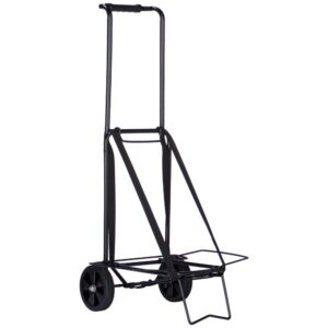 norris products model 230 durable steel 155 lbs capacity folding transportation hand cart w/telescopic handle, expanding platform deck