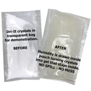 Dri-It MA-2-125-A Moisture Absorber with Disposable Peel and Stick Backing in a Twin-Pack , Blue