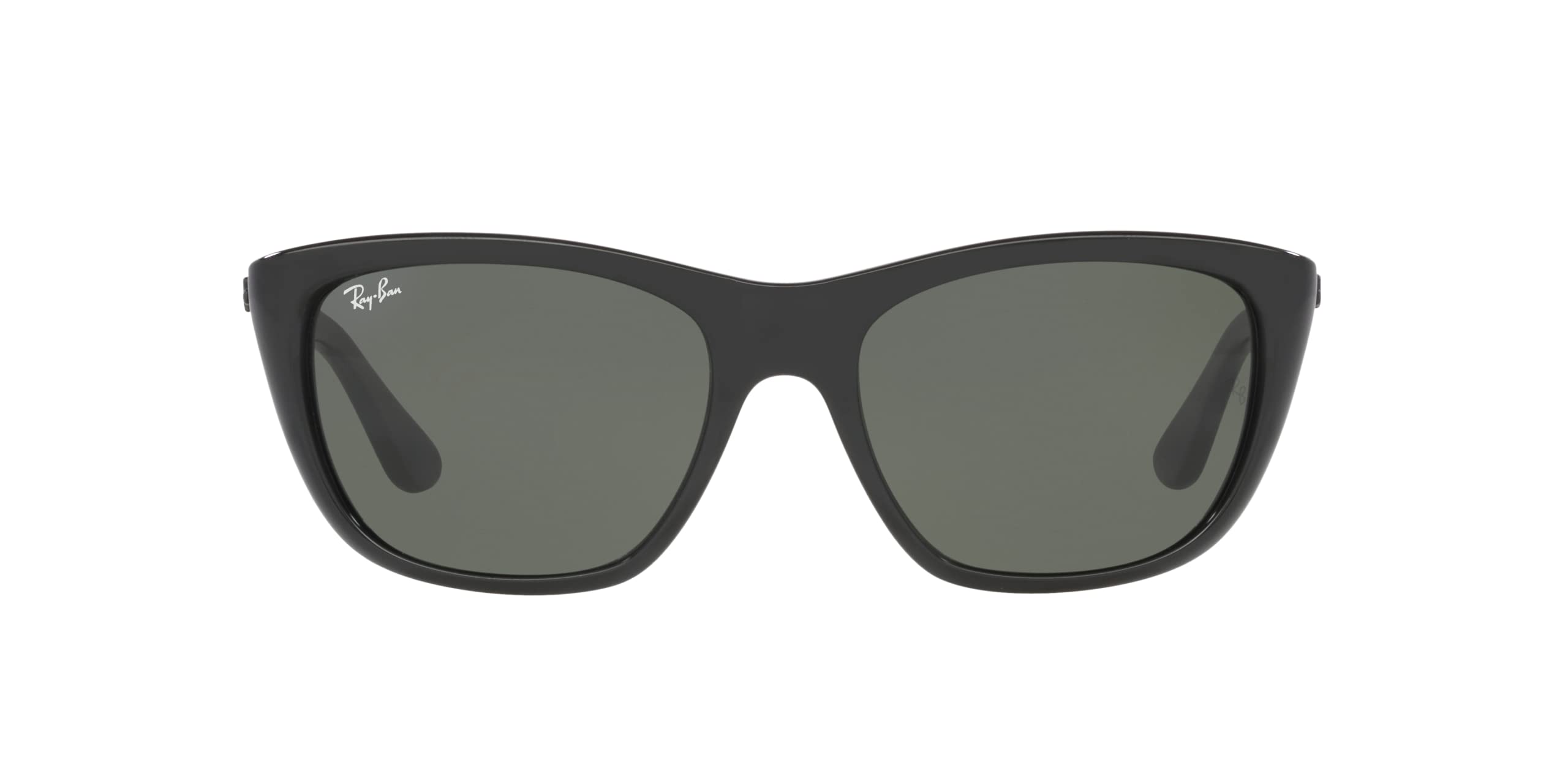 Ray-Ban Woman Sunglasses Black Frame, Green Lenses, 57MM