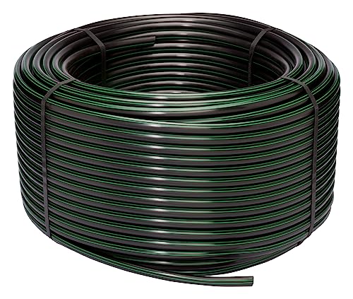 Rain Bird T63-500S Drip Irrigation 1/2" (0.634" OD) Blank Distribution Tubing, 500' Roll, Black